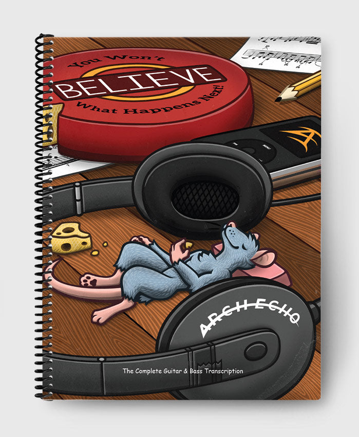 Arch Echo: You Won't Believe What Happens Next Official Guitar & Bass Tab Book – Sheet Happens