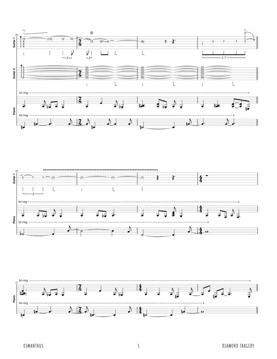 Nick Johnston: Diamond Tragedy Official Guitar Tab Book – Sheet Happens