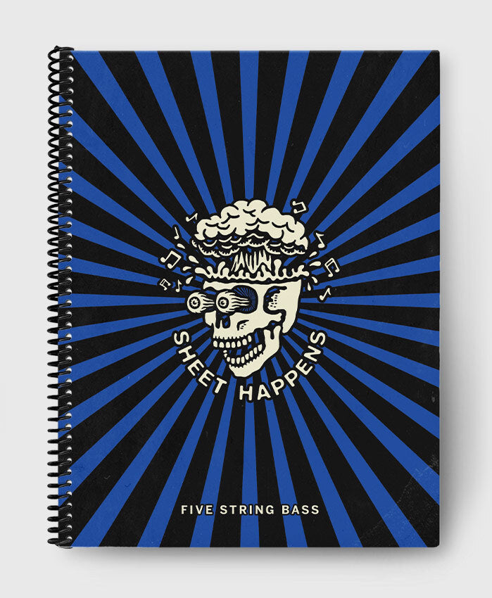 Sheet Happens: Blank Tab Book (5-String) Official Bass Tab Book
